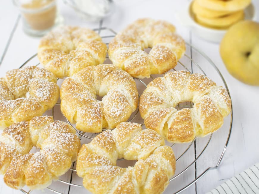 Apfel Blatterteig Ringe